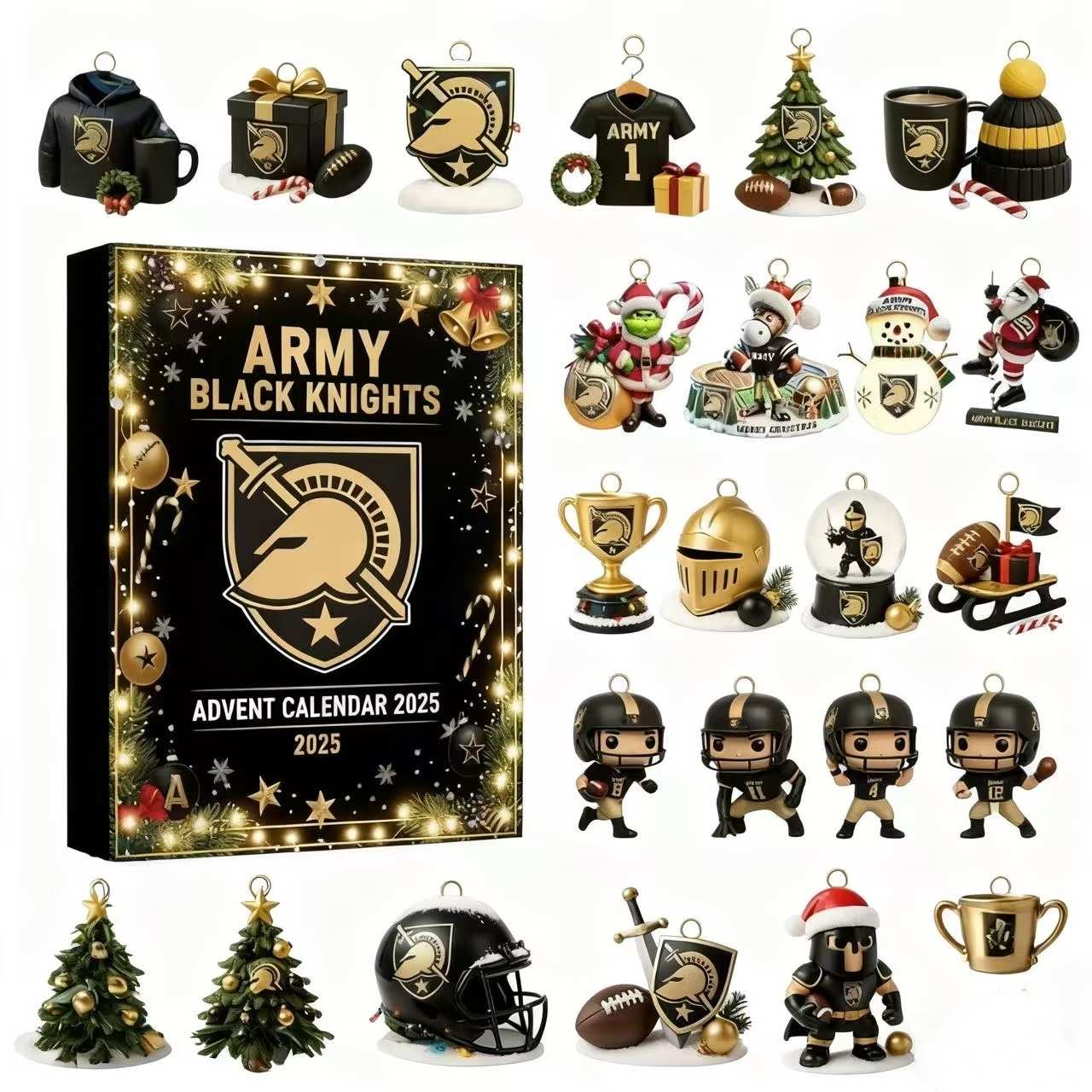 Army Black Knights Advent Calendar – 24 Acrylic Mini Figure ...