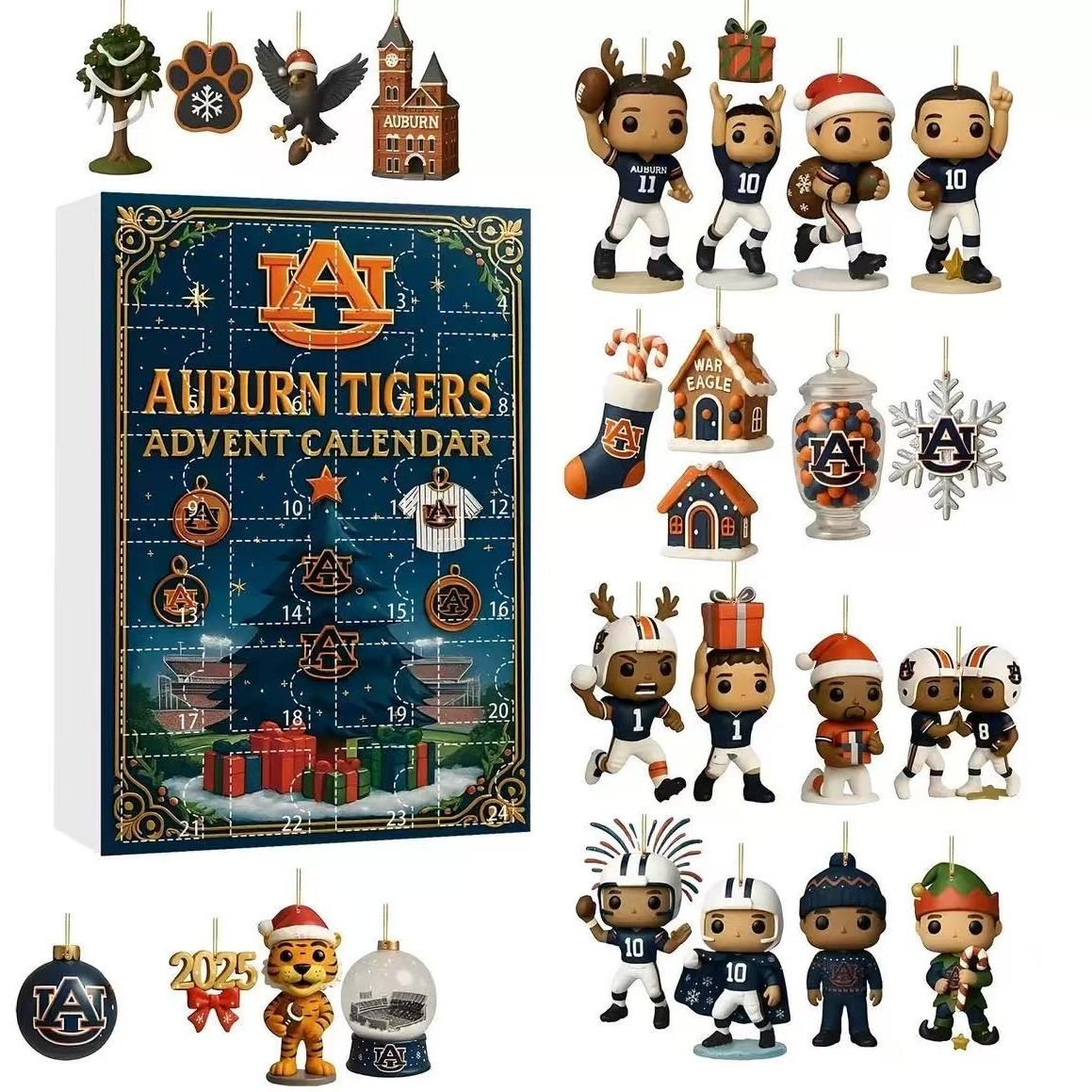Auburn Tigers Football Advent Calendar | 24 Collectible Surprises ...