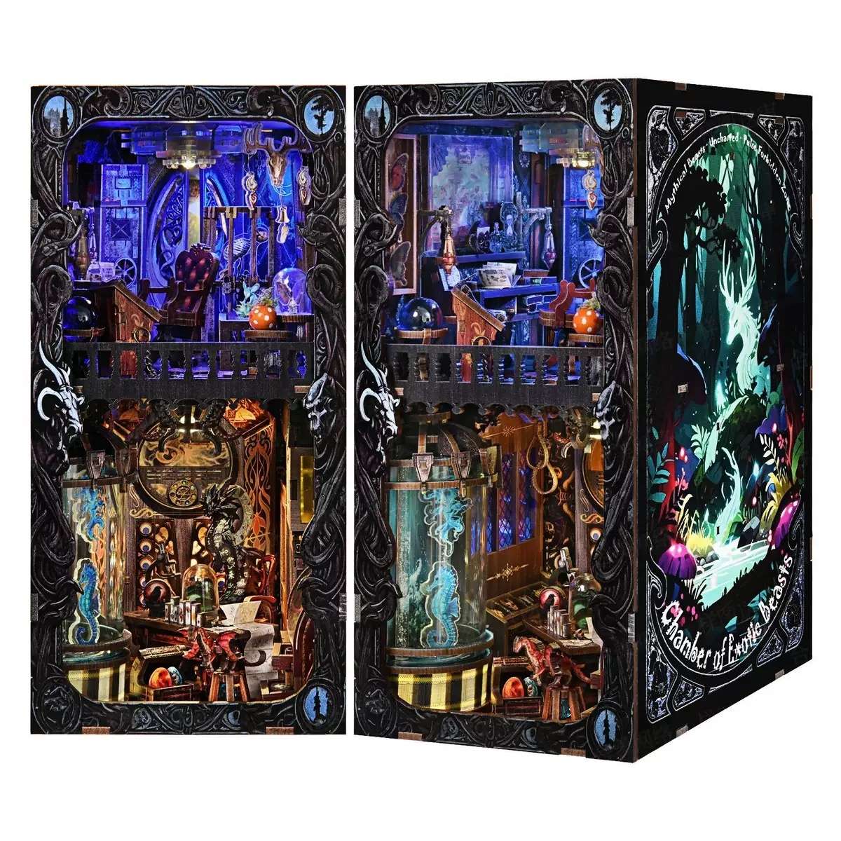 Magical Chamber of Exotic Beasts DIY Book Nook Kit - Miniature 3D ...