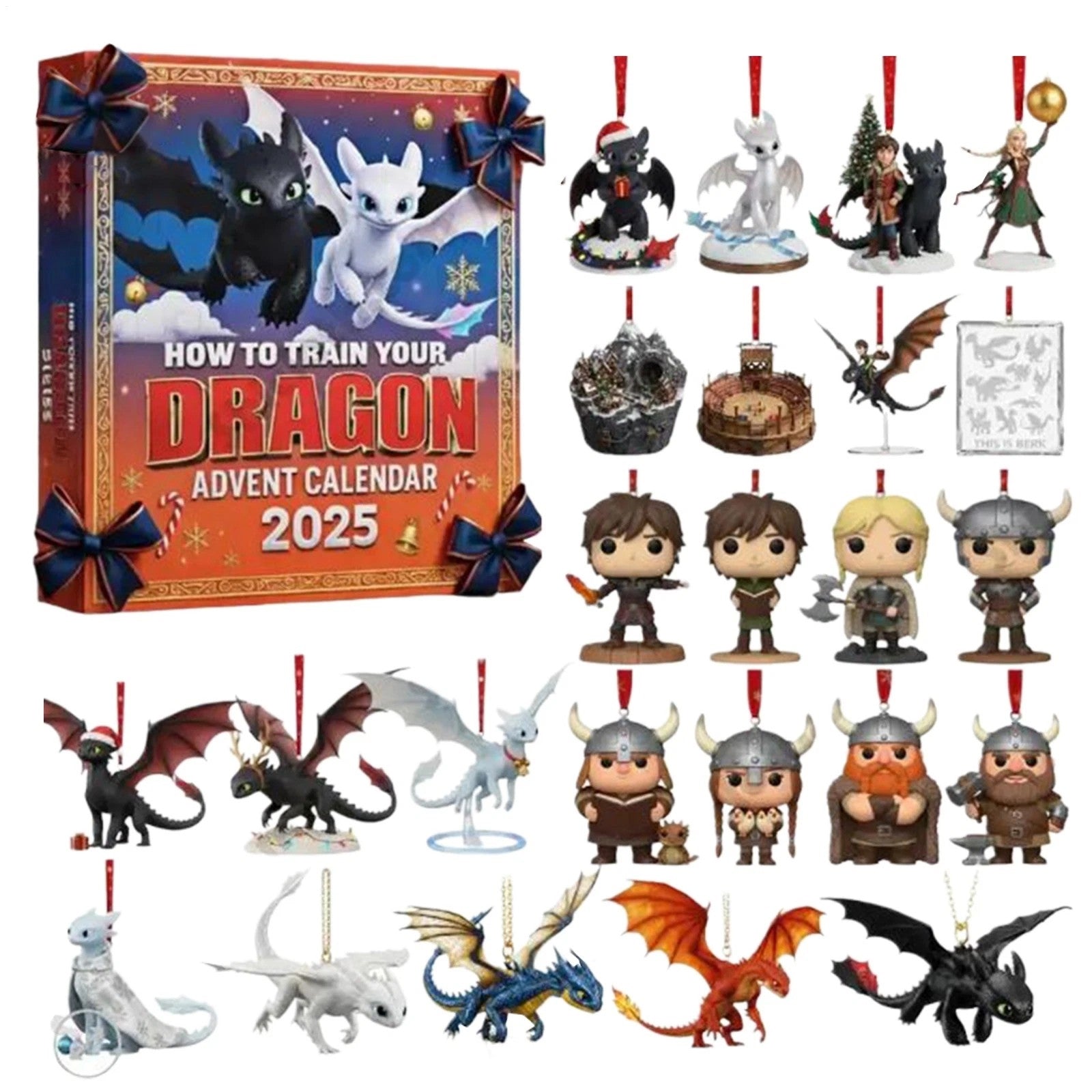 How To Train Your Dragon 2025 Advent Calendar | Acrylic Hanging Decor ...