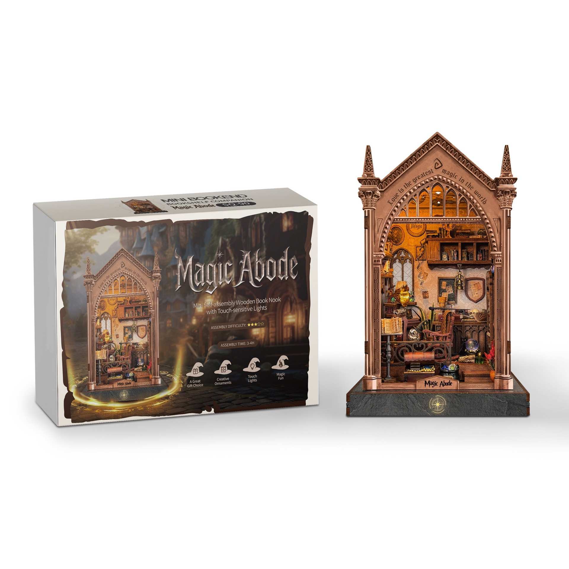 Magic Abode DIY Book Nook Shelf Insert Kit | Miniature Wizard Study ...