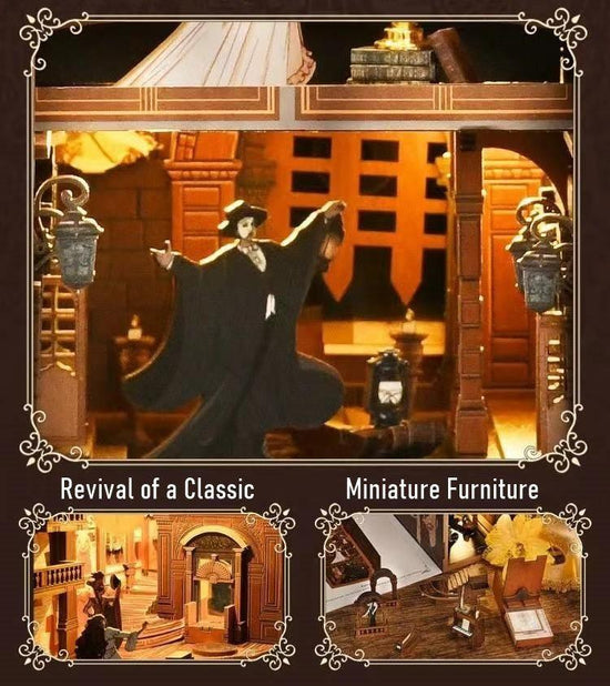 Gothic Musical Miniature Diorama | The Phantom of The Opera DIY Book ...