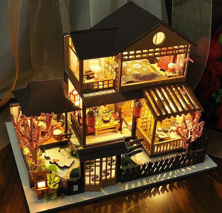 Sakura Courtyard - Japanese House- DIY Miniature Dollhouse Kit – DIYSLAND