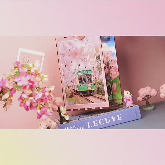 Japanese Sakura Densya DIY Book Nook Kit: Embrace the Beauty of ...